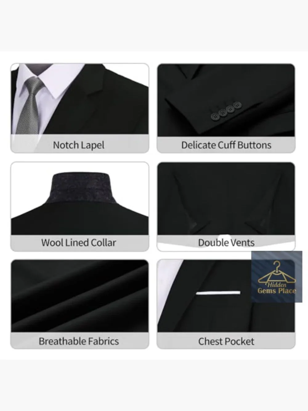 Suits & Blazers | Slim Fit 2 Button Blazer Suit Jacket Dress Wedding ...